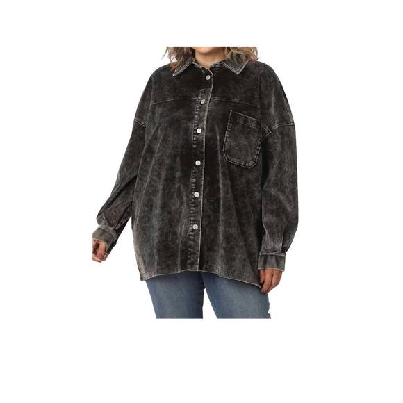 Zenana Outfitters | Jackets & Coats | New Zenana Vintage Washed ...